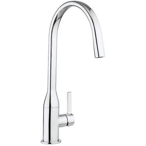 Svelte Side Lever Kitchen Tap (Chrome). Crosswater Kitchen Taps CW-SE714DC