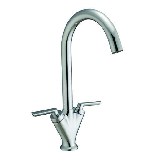 Grace Kitchen Tap With Twin Lever Controls (Chrome). Hydra HI-KITCHEN01