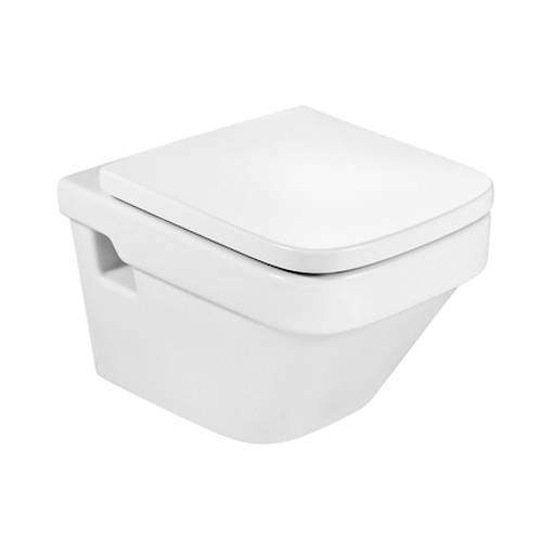 Dama-N Wall Hung Compact Toilet Pan & Seat. Roca Toilets ROCA-346788000
